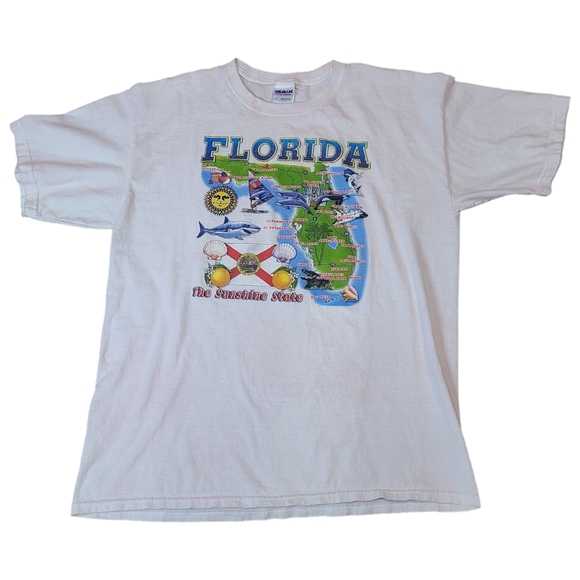 Gildan | Shirts | Florida Tourist Shirt Retro Y2k Travel Sunshine State ...